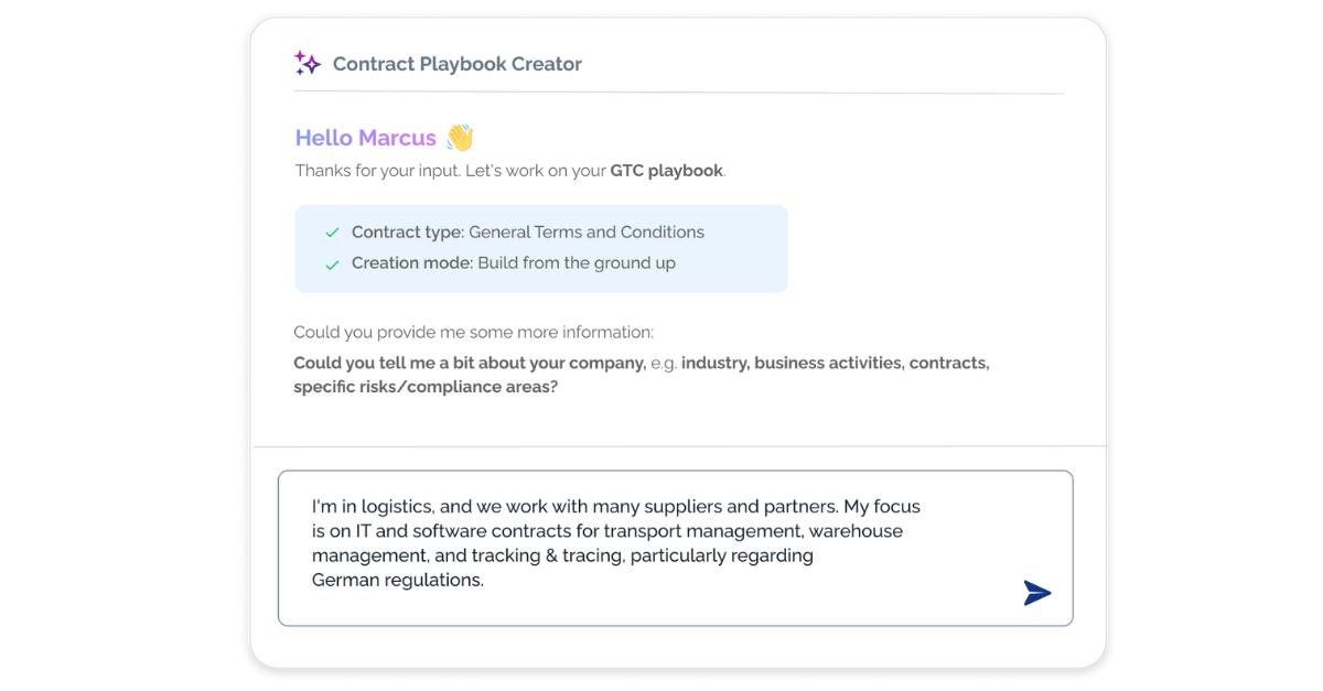 Legartis launches the Contract Playbook Creator